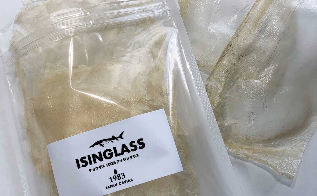 チョウザメ100％アイシングラス 50g (Isinglass:膠) | ラインナップ | ジャパンキャビア1983公式サイト